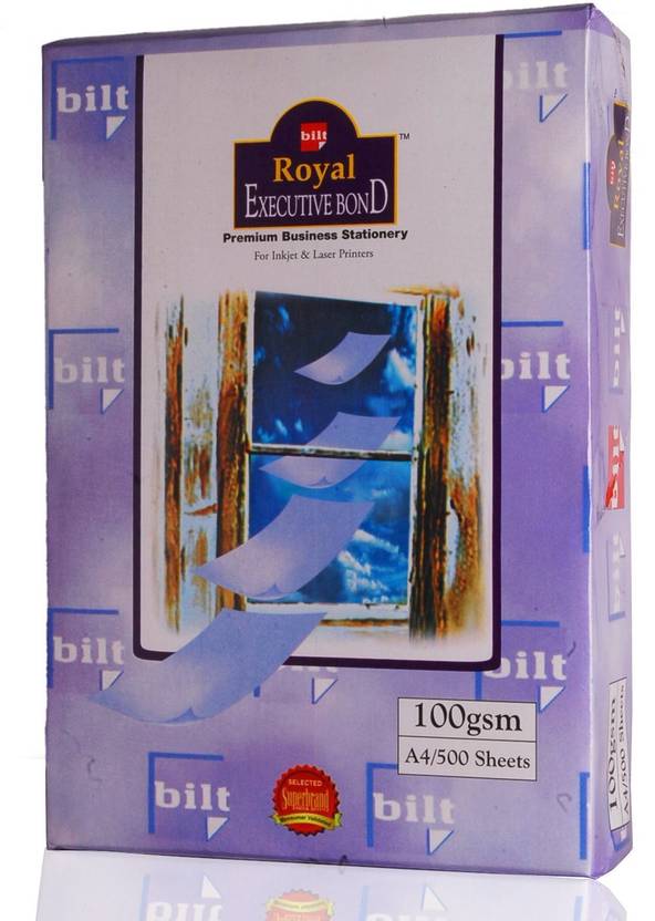 Flipkart.com | bilt Royal Executive Bond A4 Paper 100gsm, 500 sheets ...