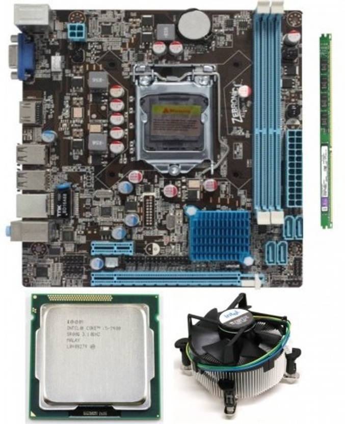 ZEBRONICS H61 + i5 Second Gen + 4GB + Fan Combo Motherboard - ZEBRONICS ...