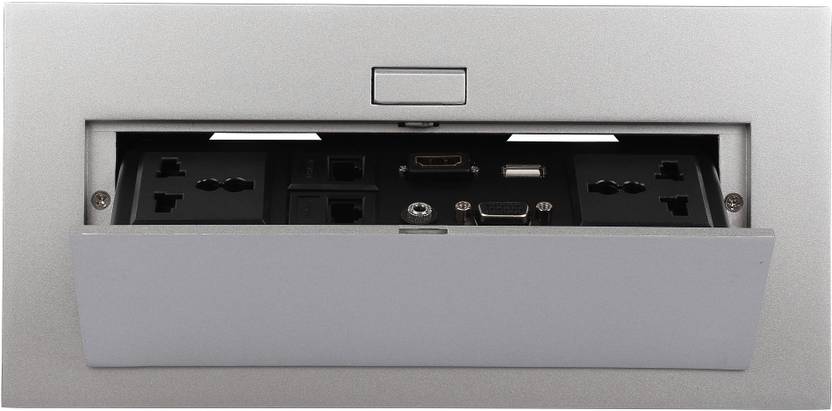 ANDTRONICS Hydraulic Pop Up Box / Cable Cubby with HDMI, Audio, LAN ...