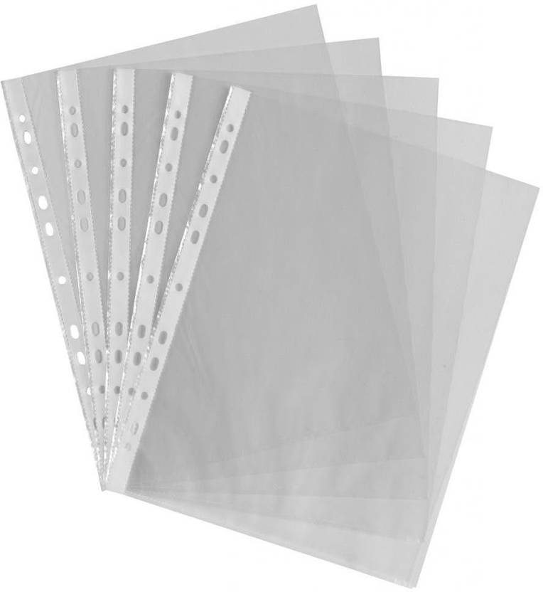 Flipkart.com | WST plastic CLEAR PLASTIC PUNCH PUNCHED POCKETS FOLDERS ...