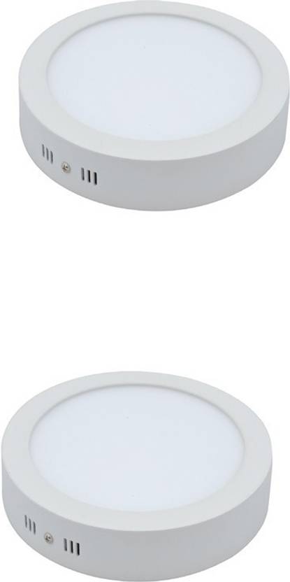 GALAXY 12 watt Led Surface round warm white pack of 2 Ceiling Light ...