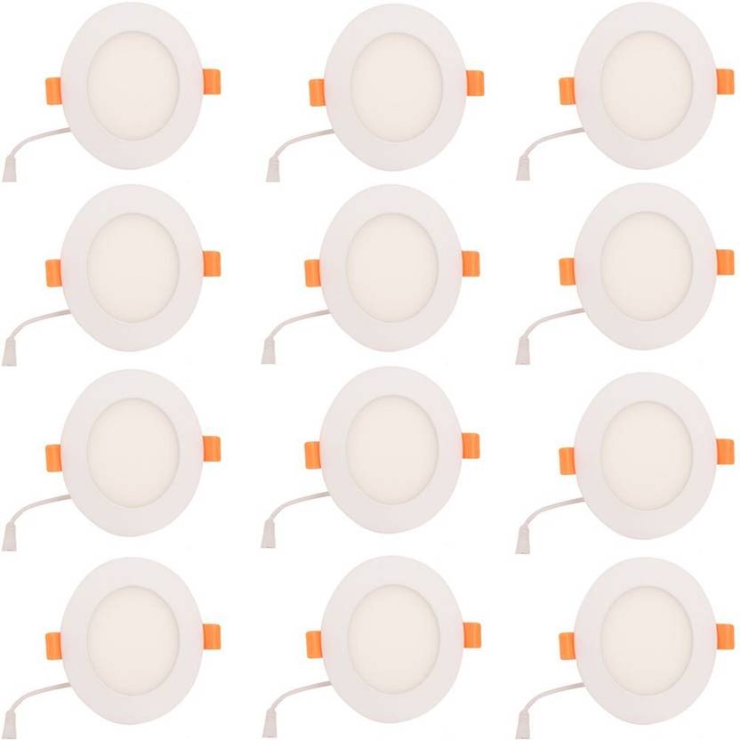 GALAXY 6 watt LED Round Slim Panel White Light False Ceiling POP ...