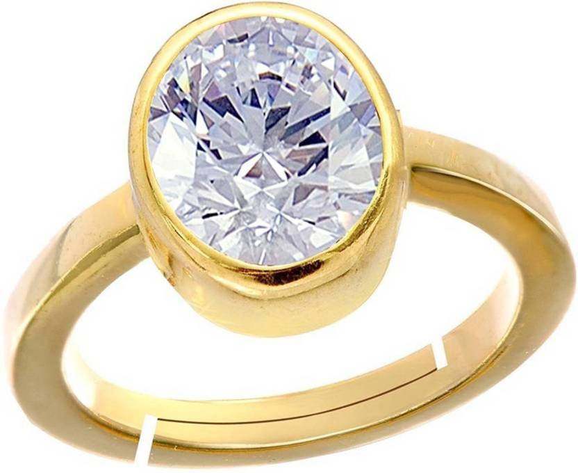 Shopping Jaipur Gemstones Ring 4.25 White zircon GEMSTONE Adjustable ...