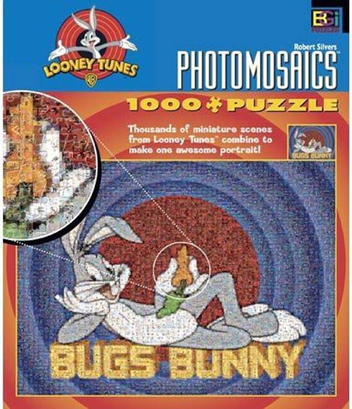 Buffalo Games Warner Bros Photomosaic Bugs Bunny 1000 Piece Jigsaw ...