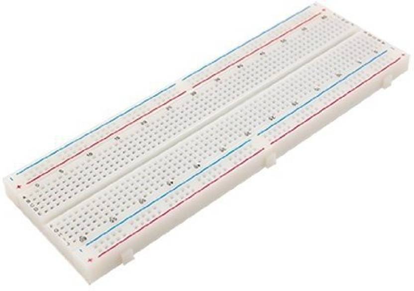 Robo India Breadboard MB-102 - 830 Points Rectangular Adhesive Back ...