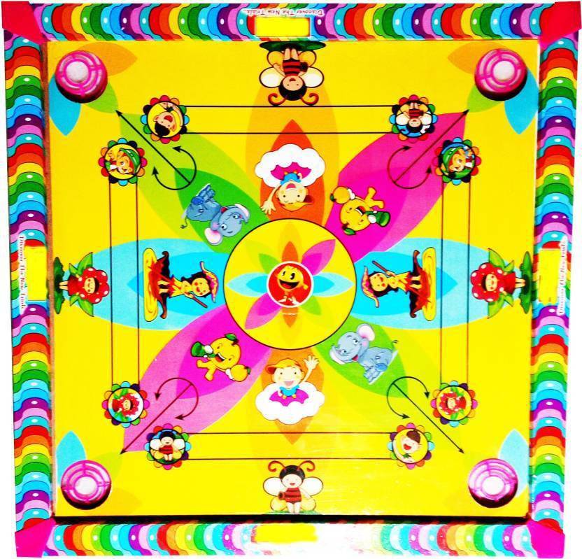 Qweezer caram bord ( 50 X 50 CM ) & ludo GAME with [ free carrom board ...