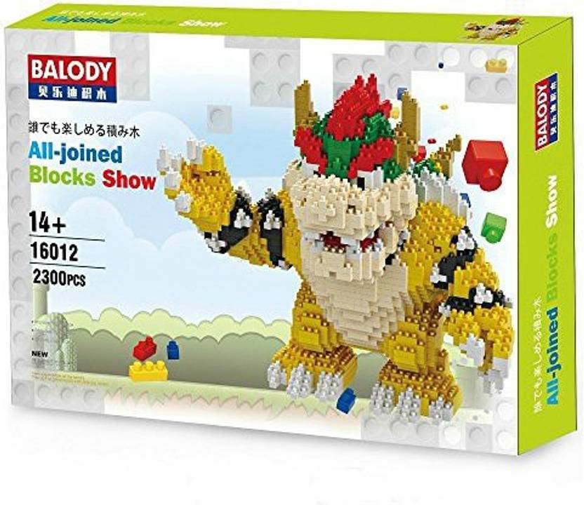 Genrc Balody 16012 Box Set Bowser King Koopa Super Mario Game Boss ...