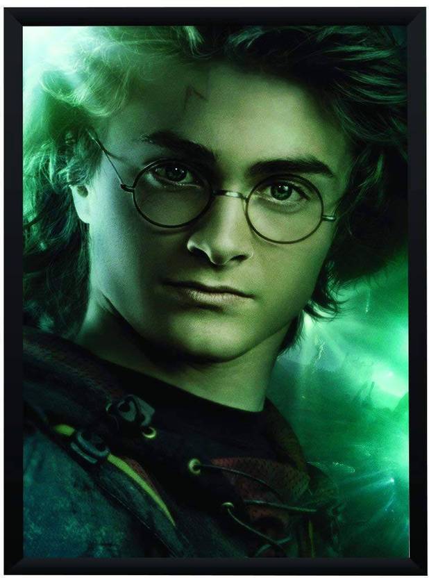 WB Official Licensed Harry Potter Face Big Poster A4 Frame Paper Print ...