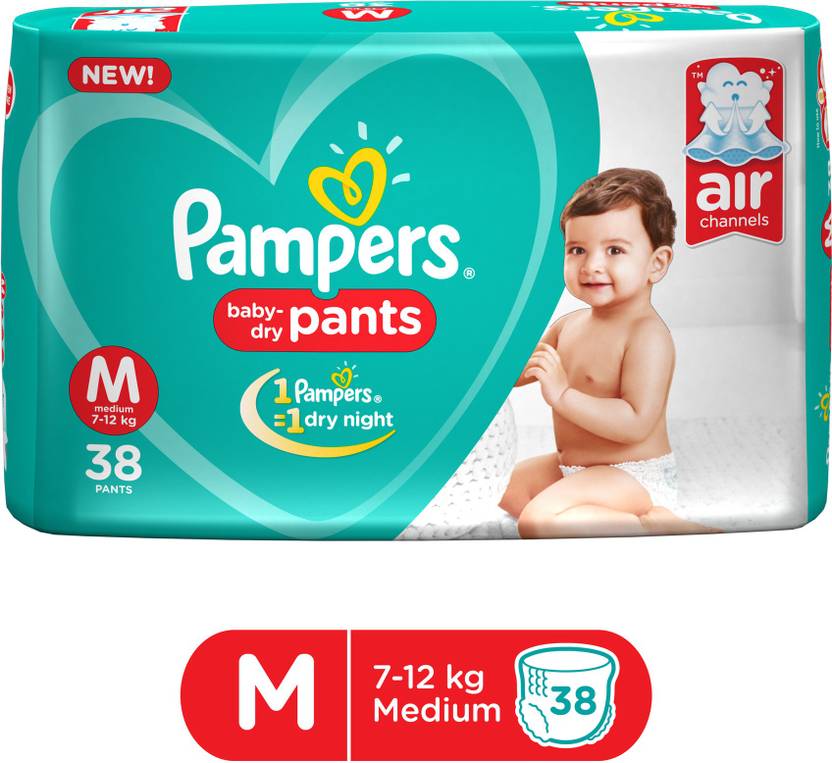Pampers Pants Diapers New - M - Buy 38 Pampers Pant Diapers for babies ...