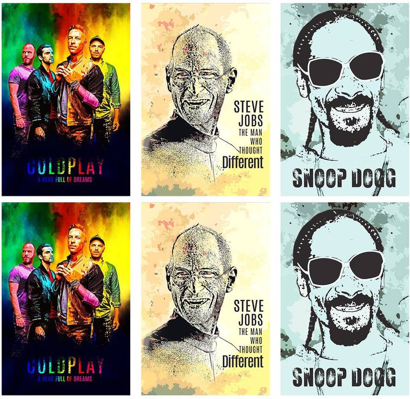 Set of 6 posters rolled in a tube with Coldplay Colorful Album Art A ...