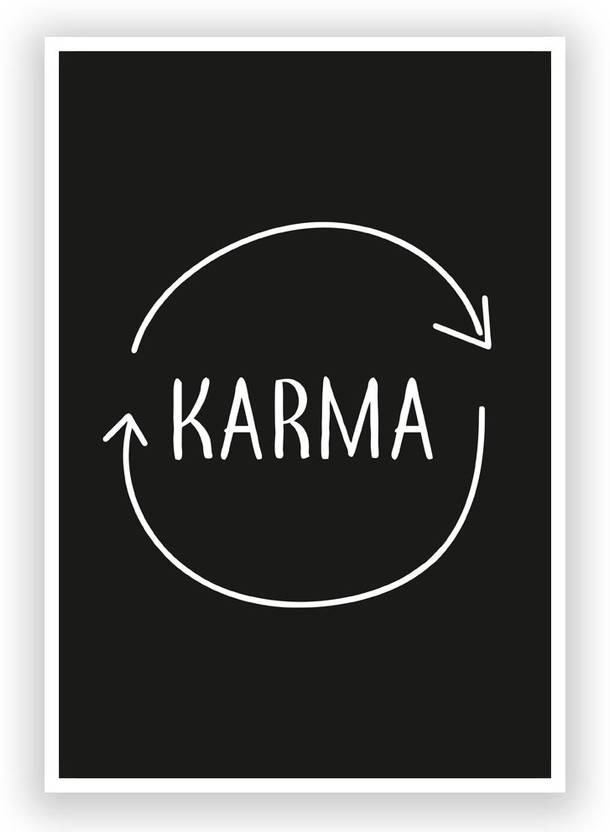 Karma Motivational Wall Art Poster 12 x 18 Inch Paper Print ...