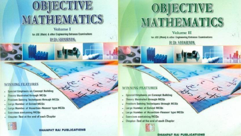 RD Sharma Objective Mathematics For JEE ( Main & Advance) Vol:1 & 2 ...