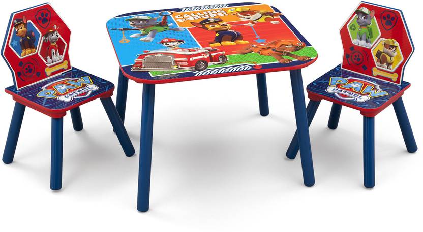 PAW PATROL 4 in 1 Convertible Bench Desk Engineered Wood Activity Table ...