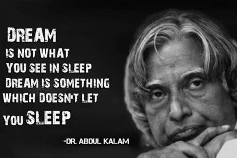 AD Abdul Kalam Wall Poster For Room Paper Print - Quotes & Motivation ...