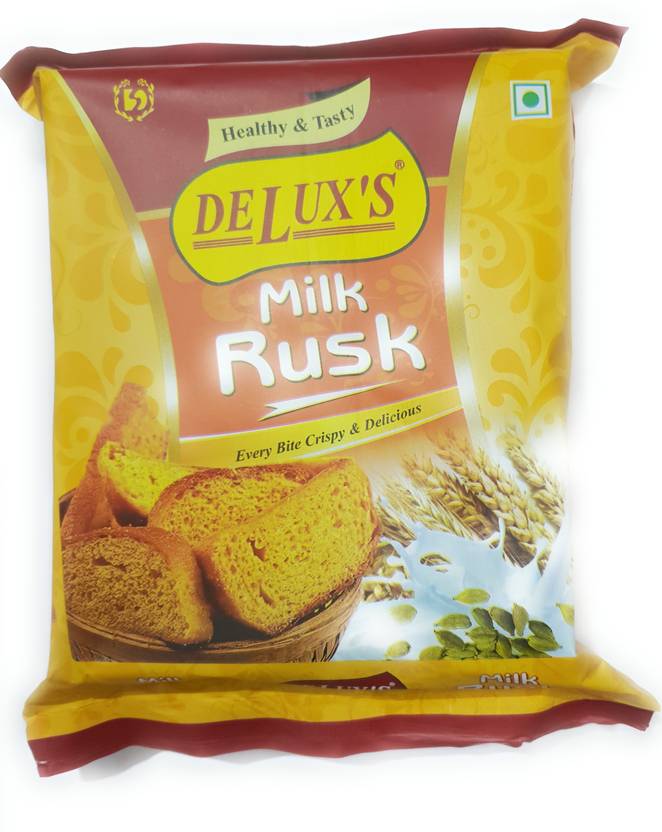 New delux sweets MILK RUSK 150gm (Pack of 4) milky flavored Milk Rusk ...