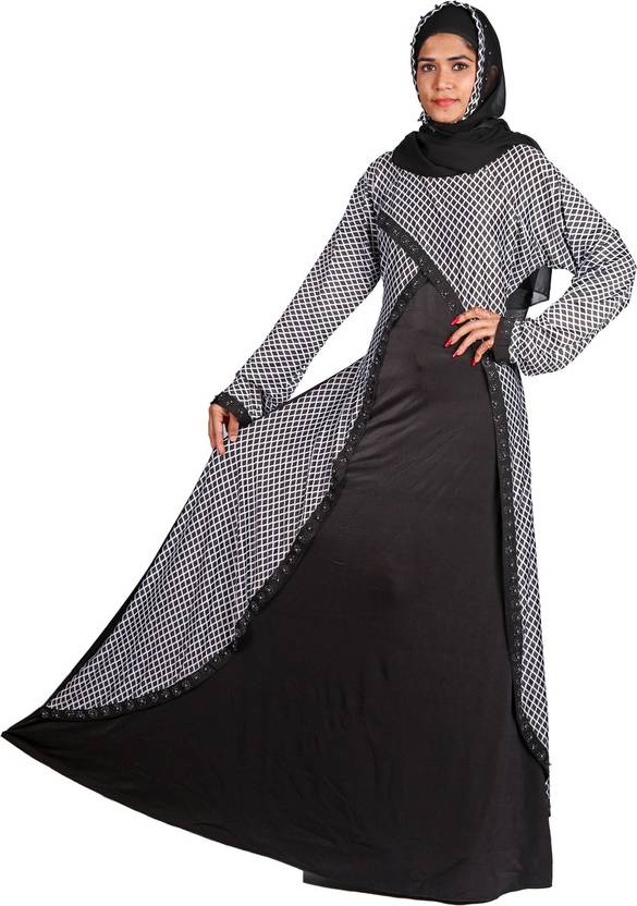 ARAB abaya nakab Beautiful Women's Imported Zari Stretchable Lycra ...