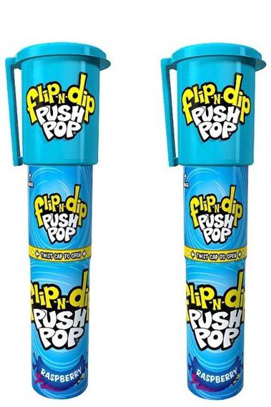 Push Pops Flip And Dip Raspberry Hard Candy 25g Pack Of 2 Raspberry ...