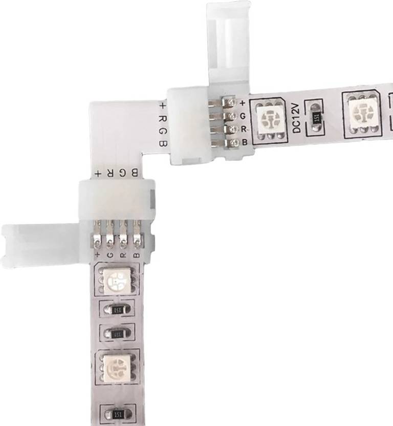 MERKEL Clip-on Connectors for LED Strip Light L shape Wire Connector ...