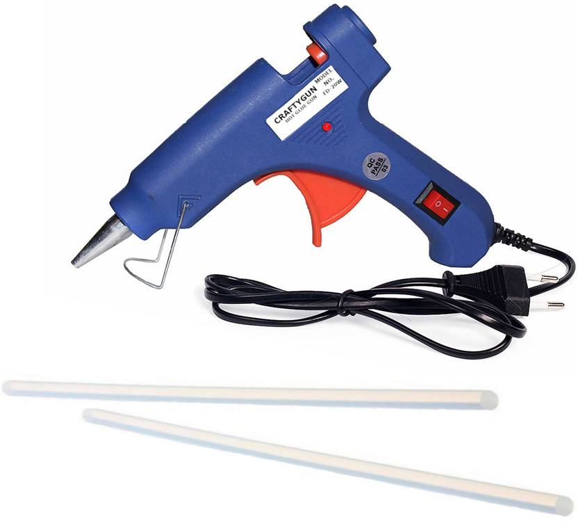 CRAFTYGUN 20 WATT FD-20W BLUE GLUE GUN (ON OFF SWITCH&INDICATOR) 2 ...
