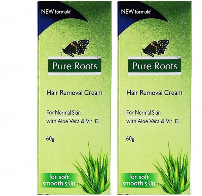 Pure Roots Aloe Vera Hair Removal Cream – 60g (Pack Of 2) Cream - Price ...