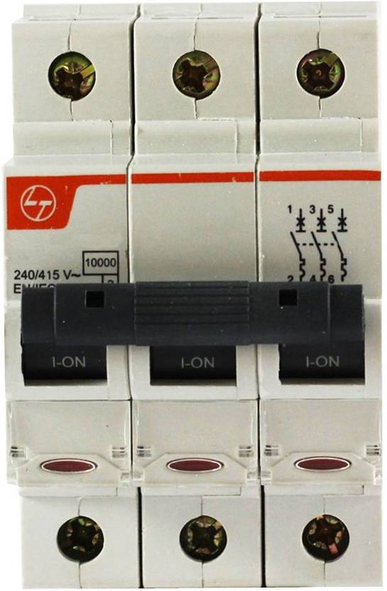 L&T Exora MCB - 63A, 3Pole (TP), 10kA, C Curve BB30630C MCB Price in ...