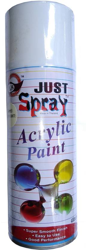 Just Spray METALLIC WHITE Spray Paint 400 ml Price in India - Buy Just ...