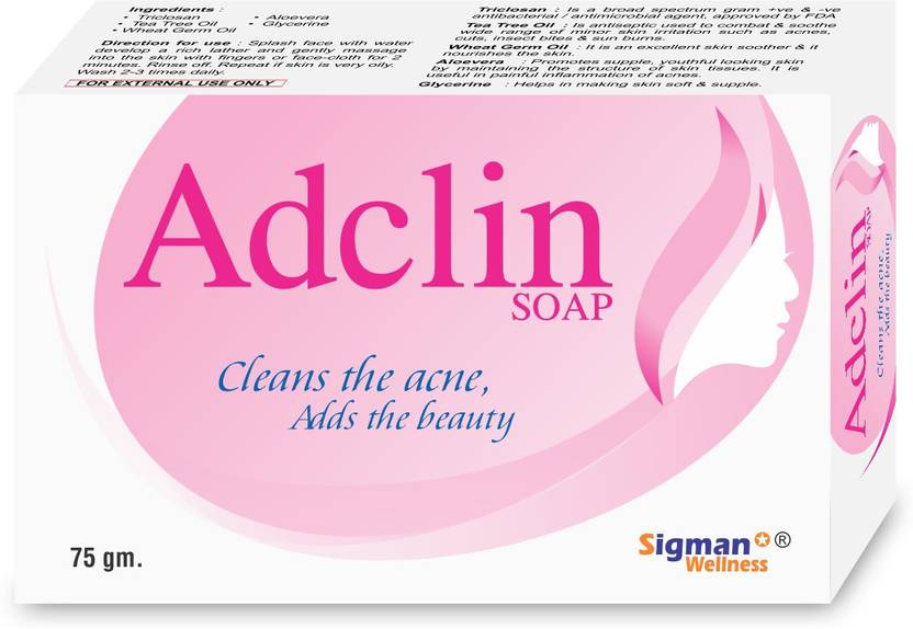 ADCLIN Soap For Acne ( 5 x 75 gm ) - Price in India, Buy ADCLIN Soap ...