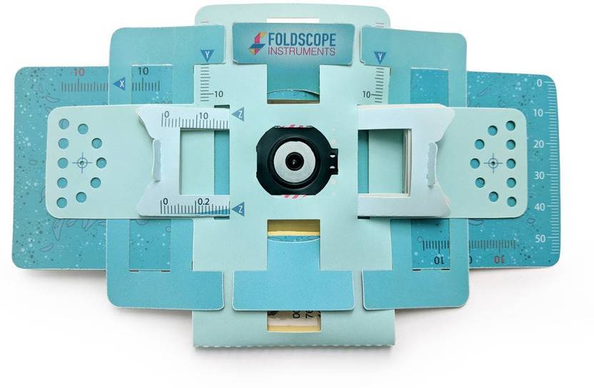 FOLDSCOPE Basic Plus Kit - 100% Genuine DIY Microscope Kit with one ...