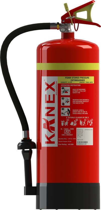 Kanex MECHANICAL FOAM AR-AFFF STORED PRESSURE 9 Ltrs. KFMSHQ-9-AR Fire ...
