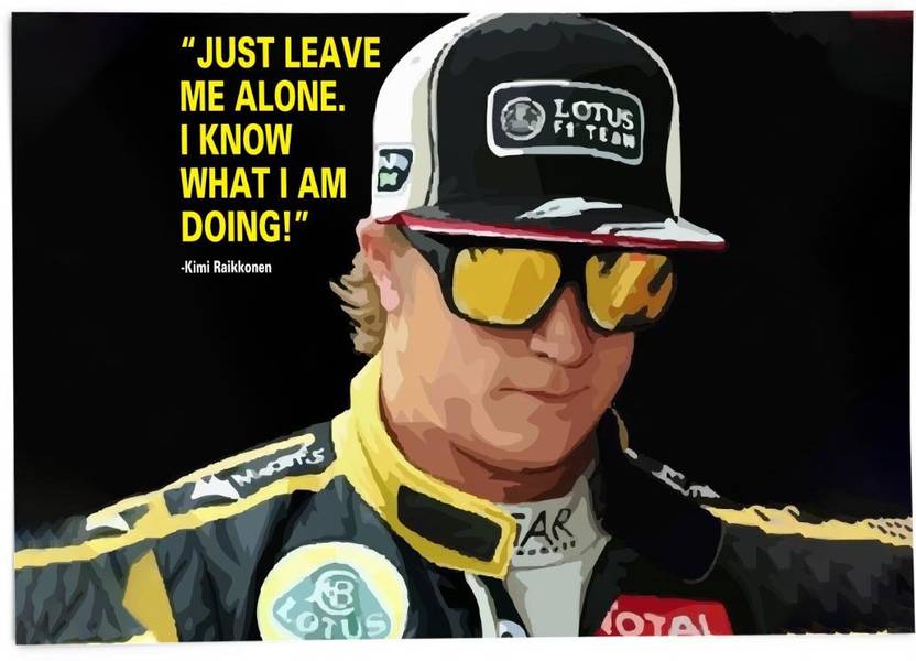 Kimi Raikkonen Motivational Wall Posters Paper Print - Personalities ...