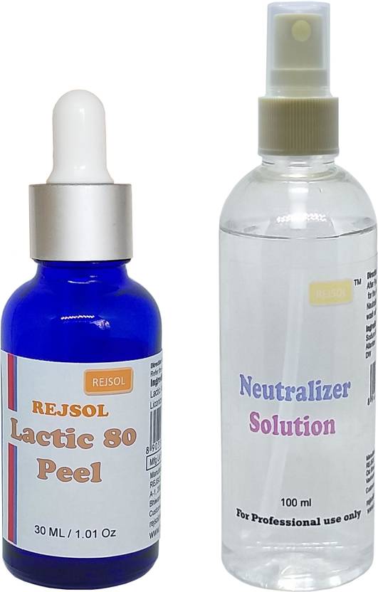 REJSOL Lactic 80 Peel Lactic Acid 80% 30ml with 100 ml Neutralizer ...