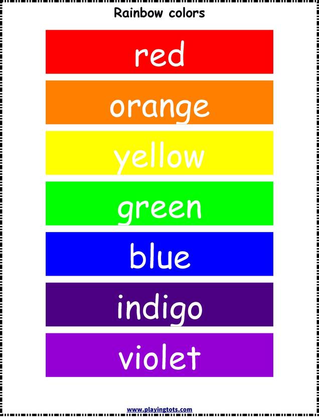 color charts for kids Motivational Poster|Inspirational Poster|Country ...