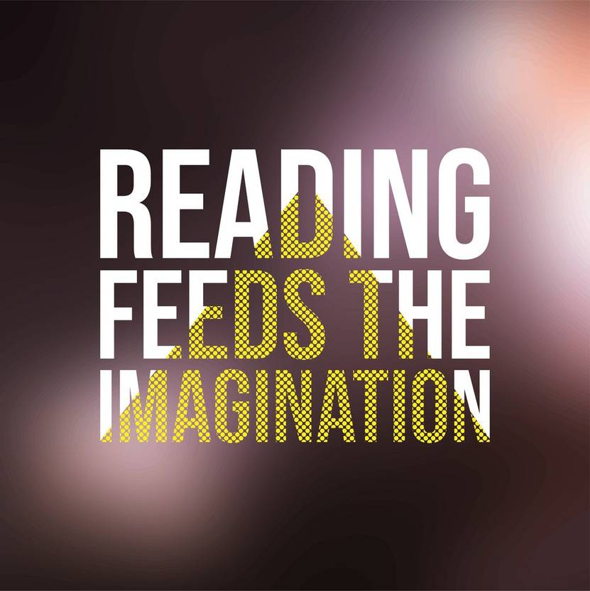 reading feeds the imagination |Motivational Poster|Inspirational Poster ...