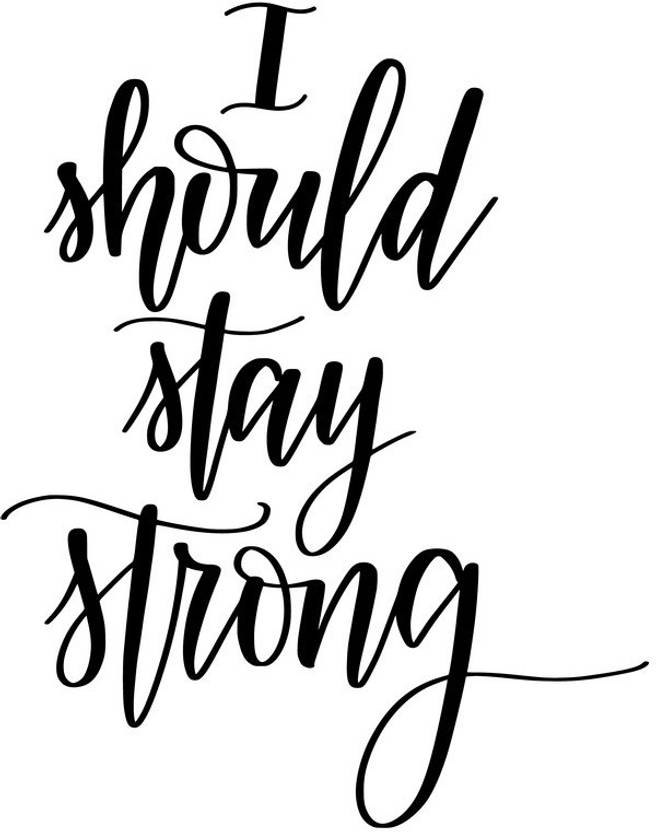 i should stay strong |Motivational Poster|Inspirational Poster|Gym ...