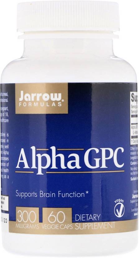Jarrow Formulas Alpha GPC 300 mg 60 Veggie Caps Price in India - Buy ...