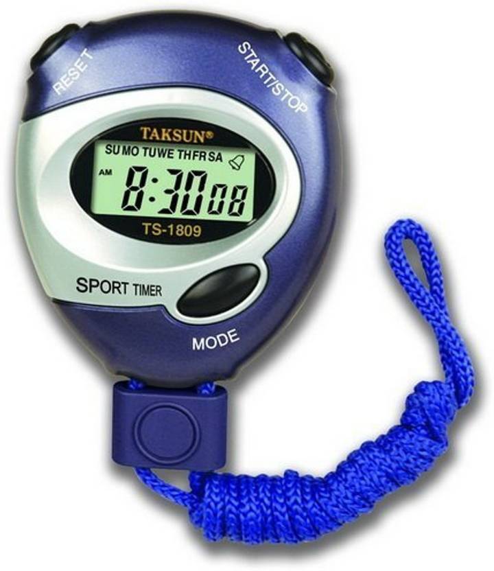 Easykart Taksun Pocket Alarm Timer for Sports / Study / Exam Digital Stop Watch (Blue) Digital ...