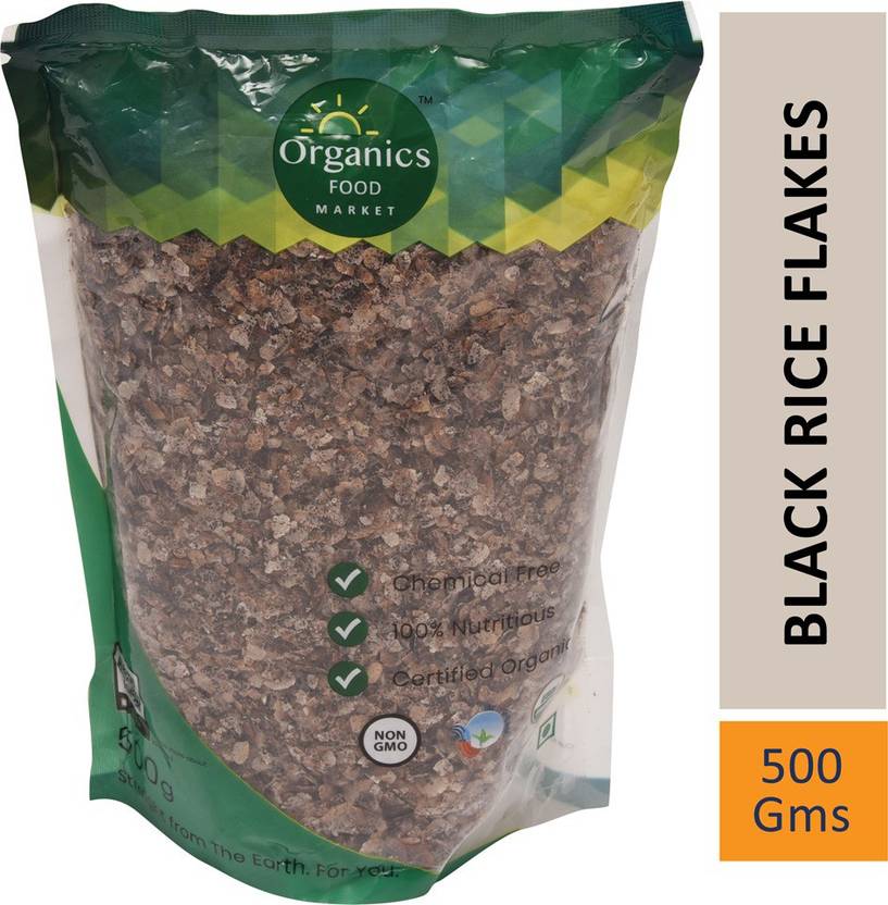 organics food market Black Rice Flakes - Poha Pouch Price in India ...