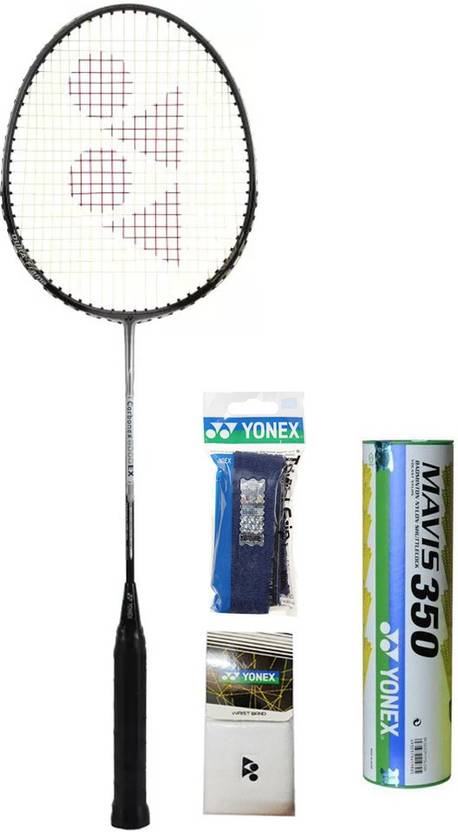 YONEX Carbonex 6000Ex Badminton Racket with Mavis 350 Shuttle Badminton ...