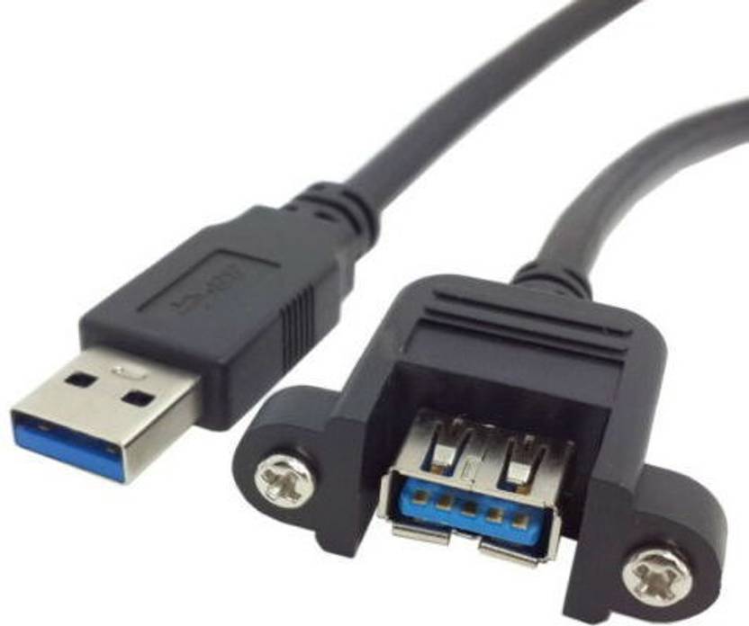 PAC Micro USB Cable 2 A 1.5 m USB 3.0 Male to Female Extension Panel ...