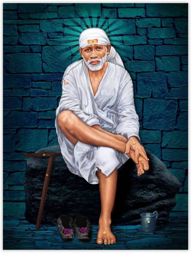 Shirdi Saibaba Paper Poster Paper Print - Religious posters in India ...