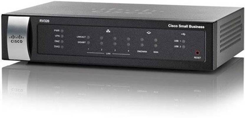 CISCO RV320 Dual Gigabit WAN VPN Router 4G Router 2.4 GHz 1000 Mbps ...