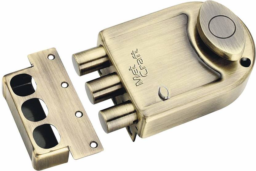Met Craft Steel Ultra TriBolt One Side Computerised Key Night Latch ...