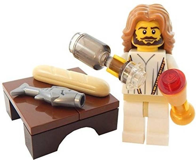 LEGO Christmas Jesus Christ Water Into Wine With Bread And Fish Toy ...