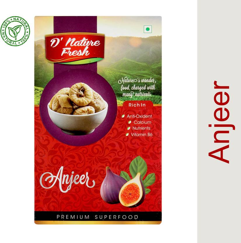 D NATURE FRESH Dried ANJEER 250 gm Figs Price in India - Buy D NATURE ...