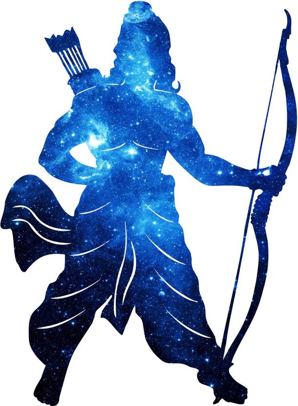 Impression Wall 61 cm Ram Bhagwan Self Adhesive Sticker Price in India ...