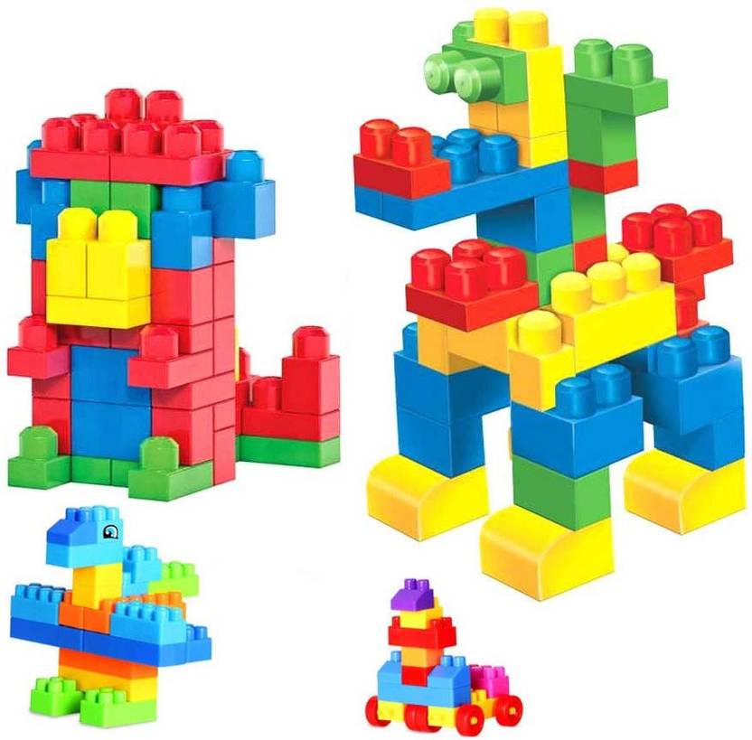 FERONS Interlocking Building Blocks Construction Colorful Plastic ...