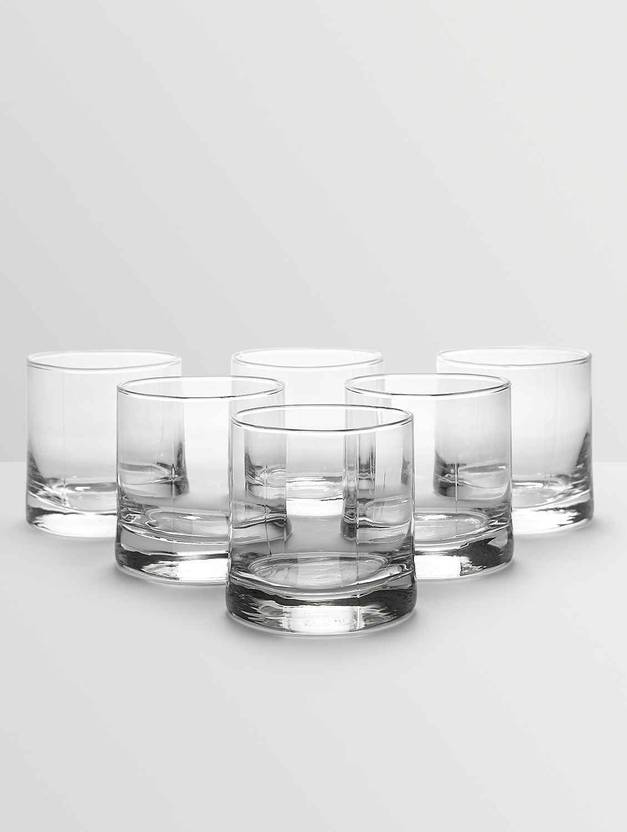 Ocean (Pack of 6) Trinity Rock Glass (Set of 6)- 305 ML Glass Set Beer ...