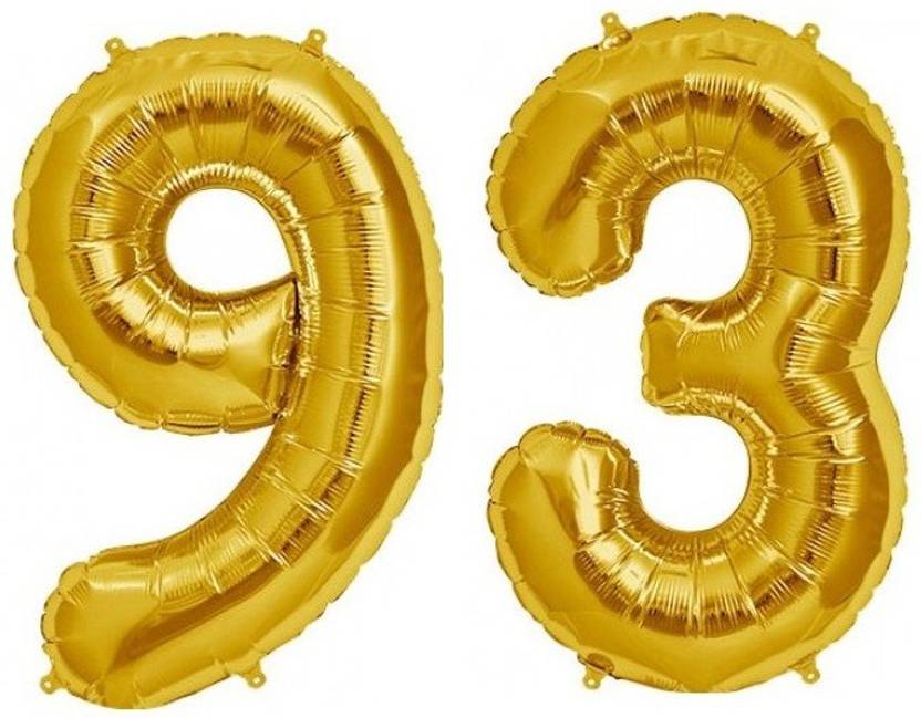 Flipkart.com | Utkarsh Solid Golden Color ( Number 93 ) 3d Foil Letter ...