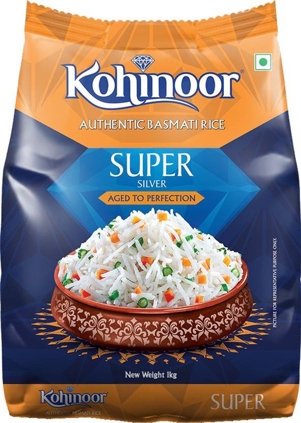 KOHINOOR Super Silver Basmati Rice (Long Grain) Price in India - Buy ...