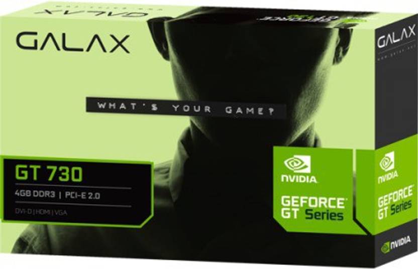GALAX GEFORCE GT 730 4GB DDR3 GDDR3 4 GB NVIDIA Chipset 64 bit 901 MHz ...